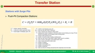 Location of transfer station - Municipal Solid Wastes | PDF
