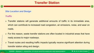 Location of transfer station - Municipal Solid Wastes | PDF