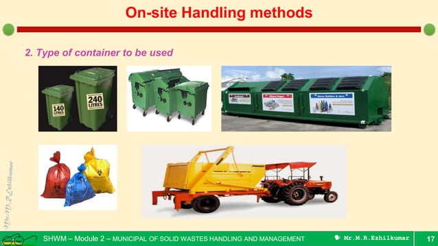 On-site handling methods - Municipal Solid Wastes | PDF