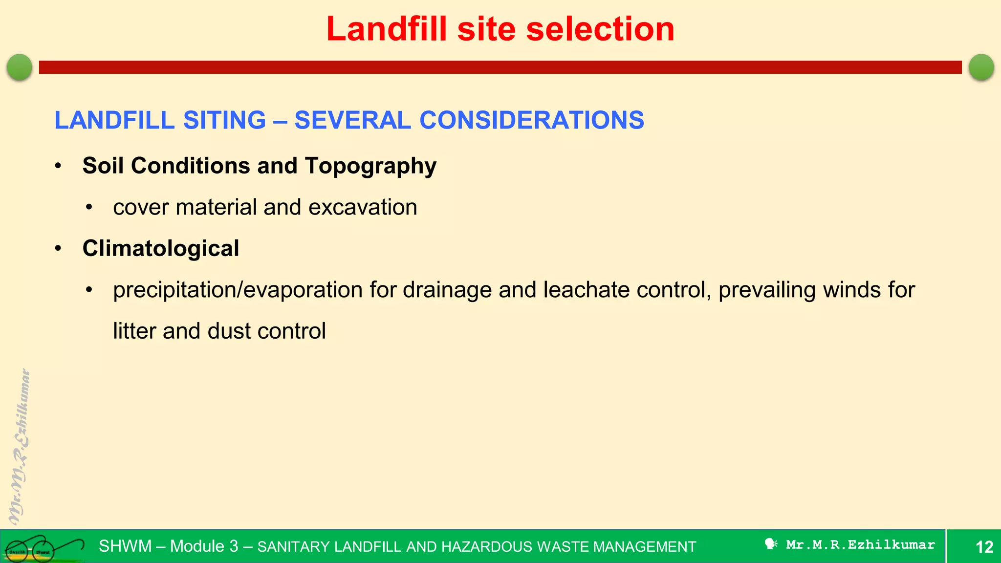 Landfill Site selection | PDF