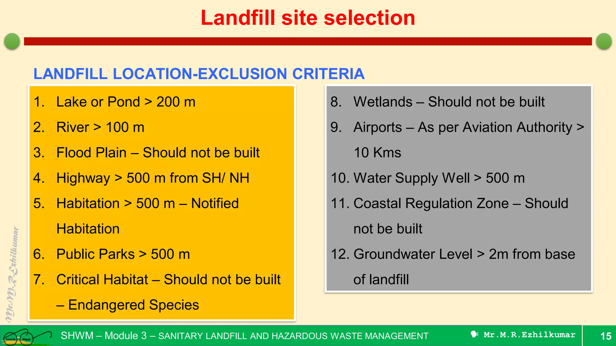 Landfill Site selection | PDF
