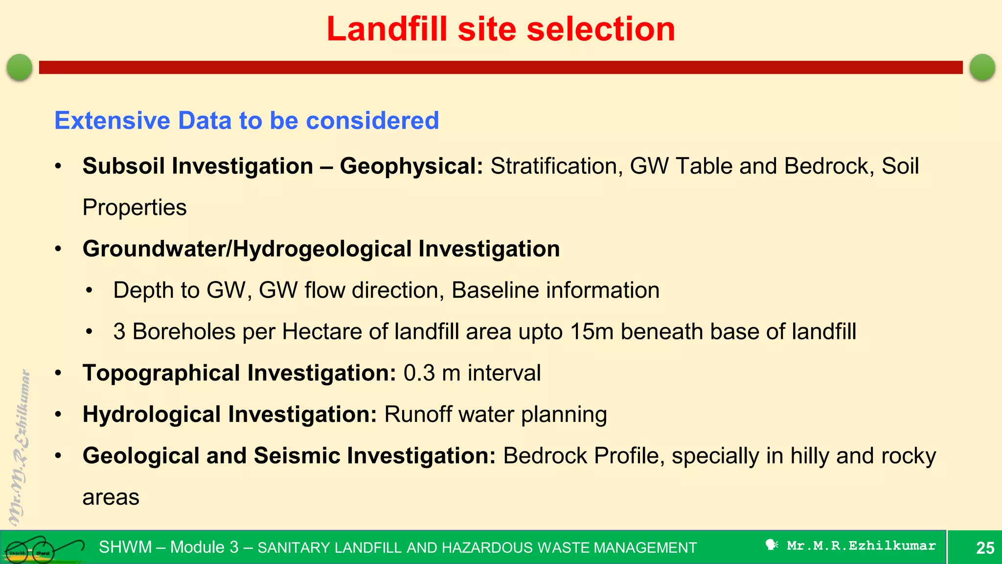 Landfill Site selection | PDF