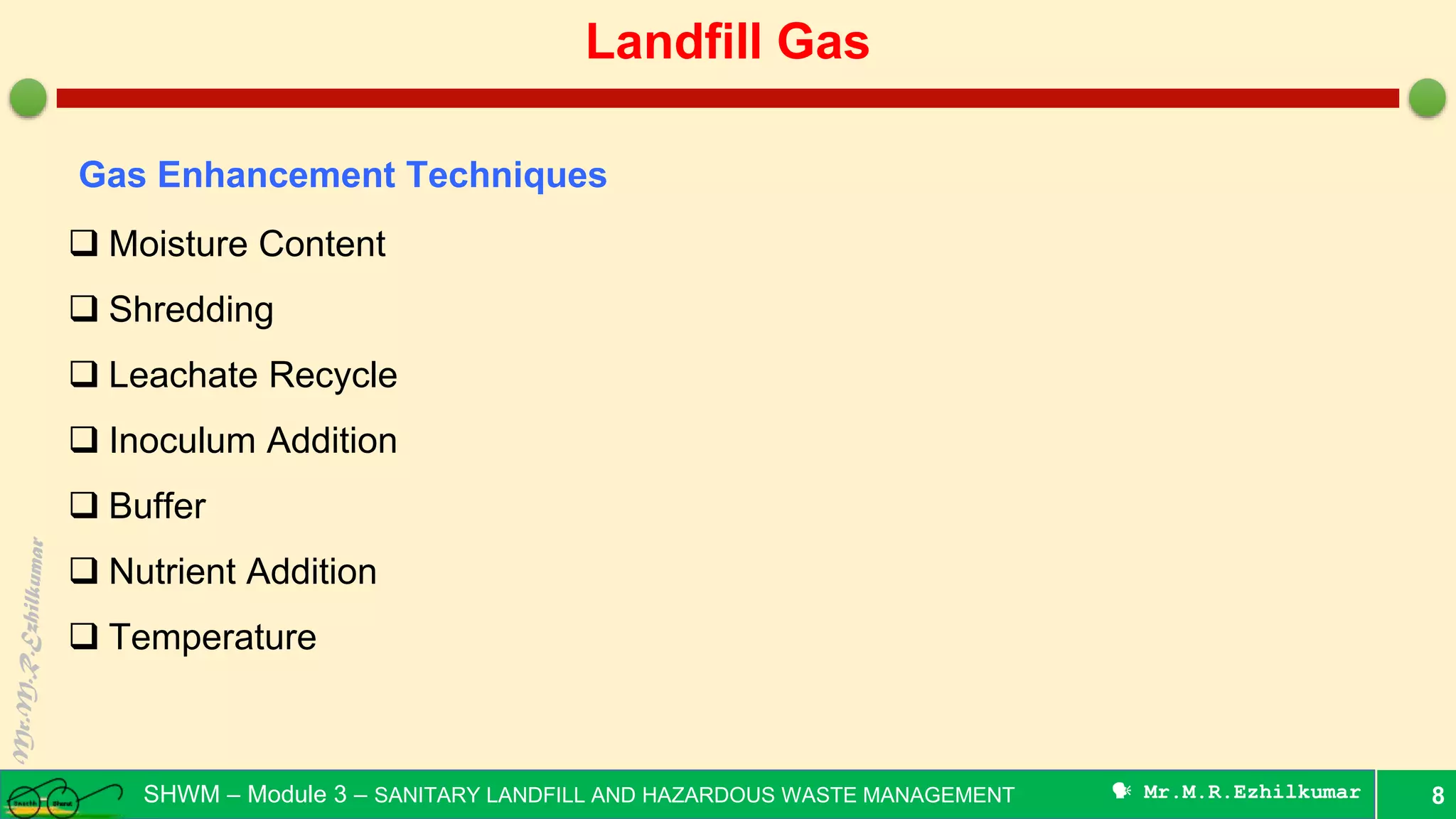 Landfill gas management | PDF