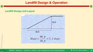 Preliminary design and operation of sanitary landfill | PDF