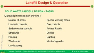 Preliminary design and operation of sanitary landfill | PDF