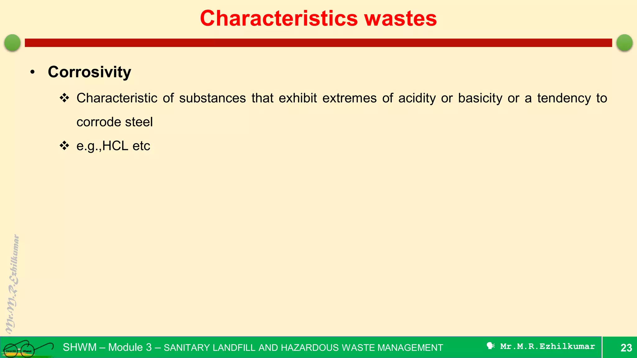 Hazardous wastes - types & sources | PDF