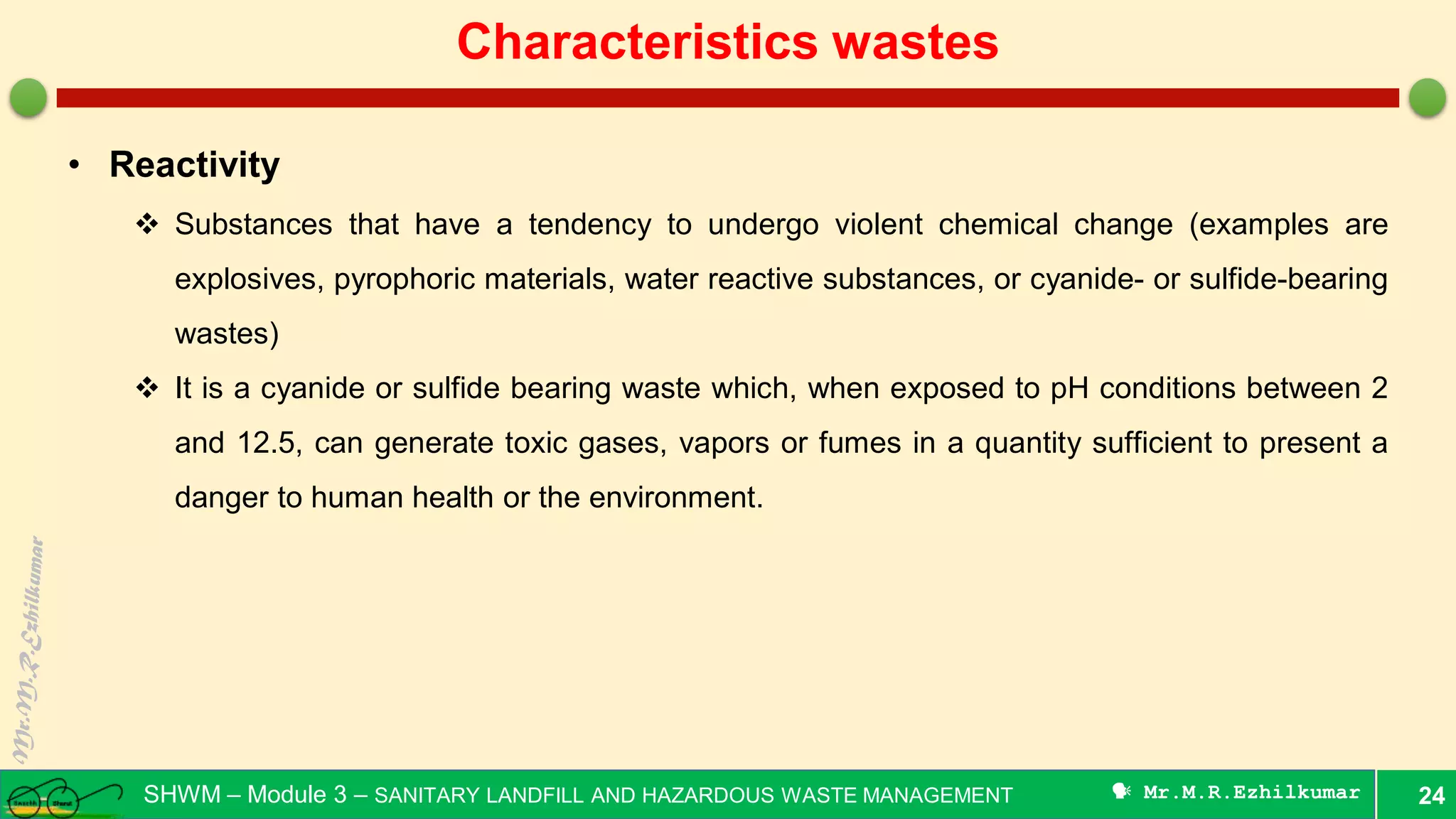 Hazardous wastes - types & sources | PDF