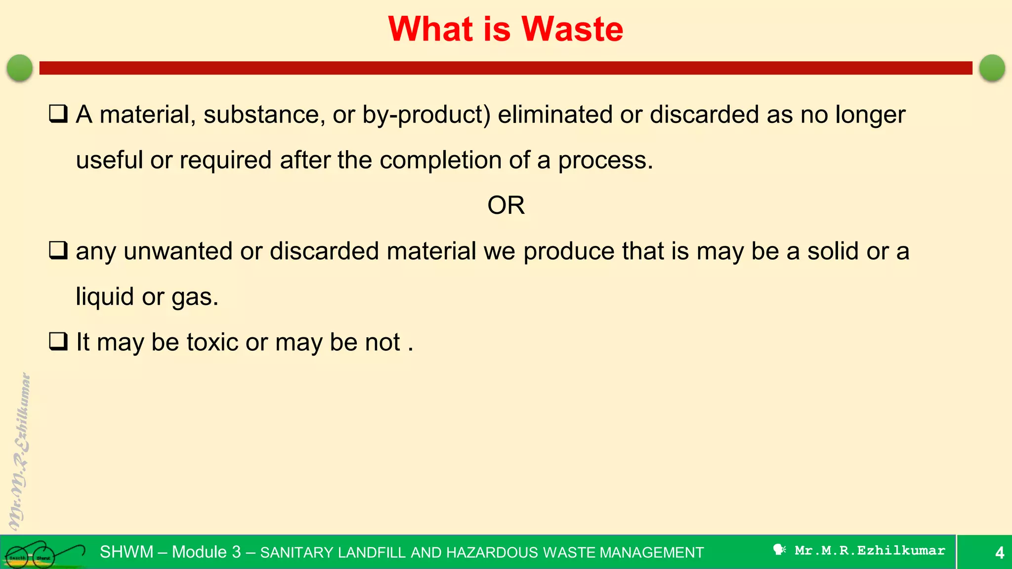 Hazardous wastes - types & sources | PDF