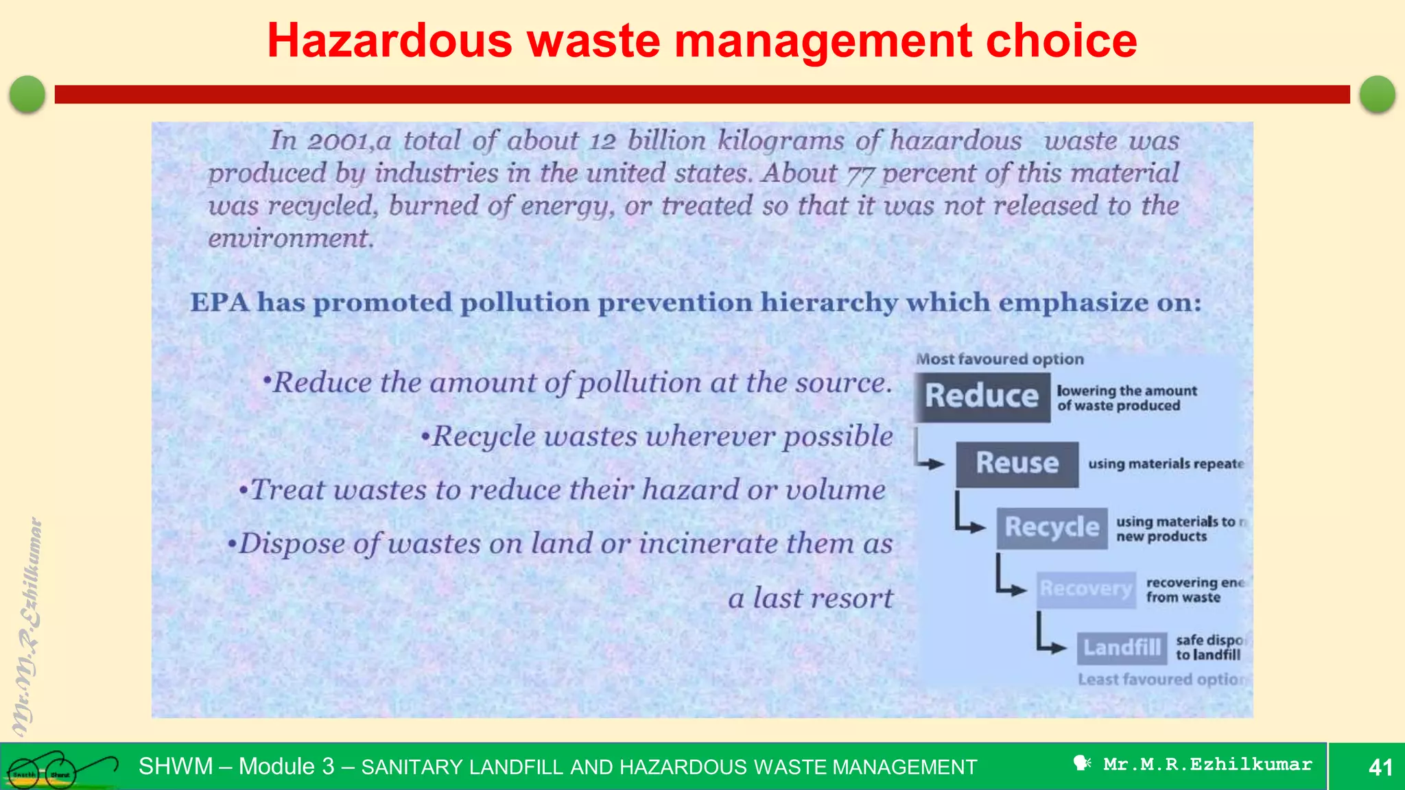 Hazardous wastes - types & sources | PDF