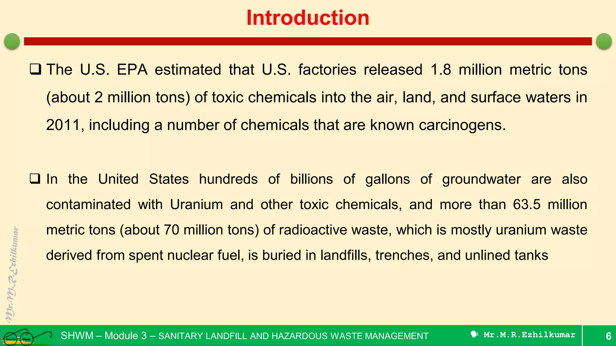 Hazardous wastes - types & sources | PDF