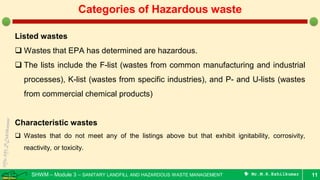 Hazardous wastes - types & sources | PDF