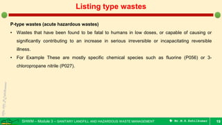 Hazardous wastes - types & sources | PDF