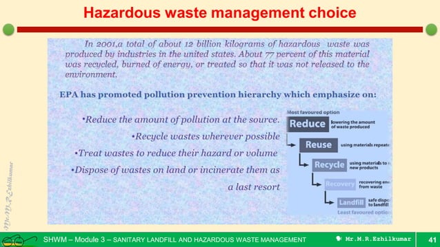 Hazardous wastes - types & sources | PDF | Environmental Services ...