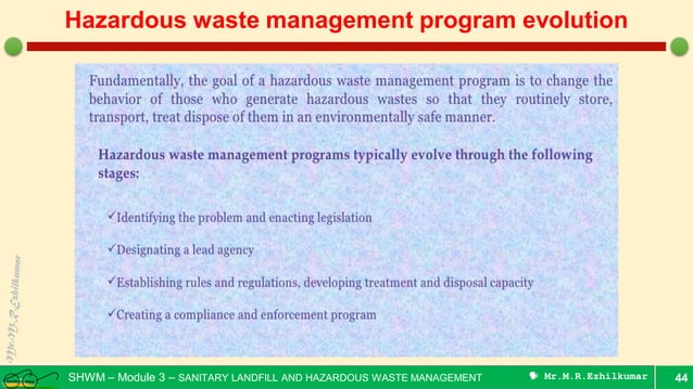 Hazardous wastes - types & sources | PDF | Environmental Services ...