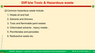 Hazardous wastes - types & sources | PDF