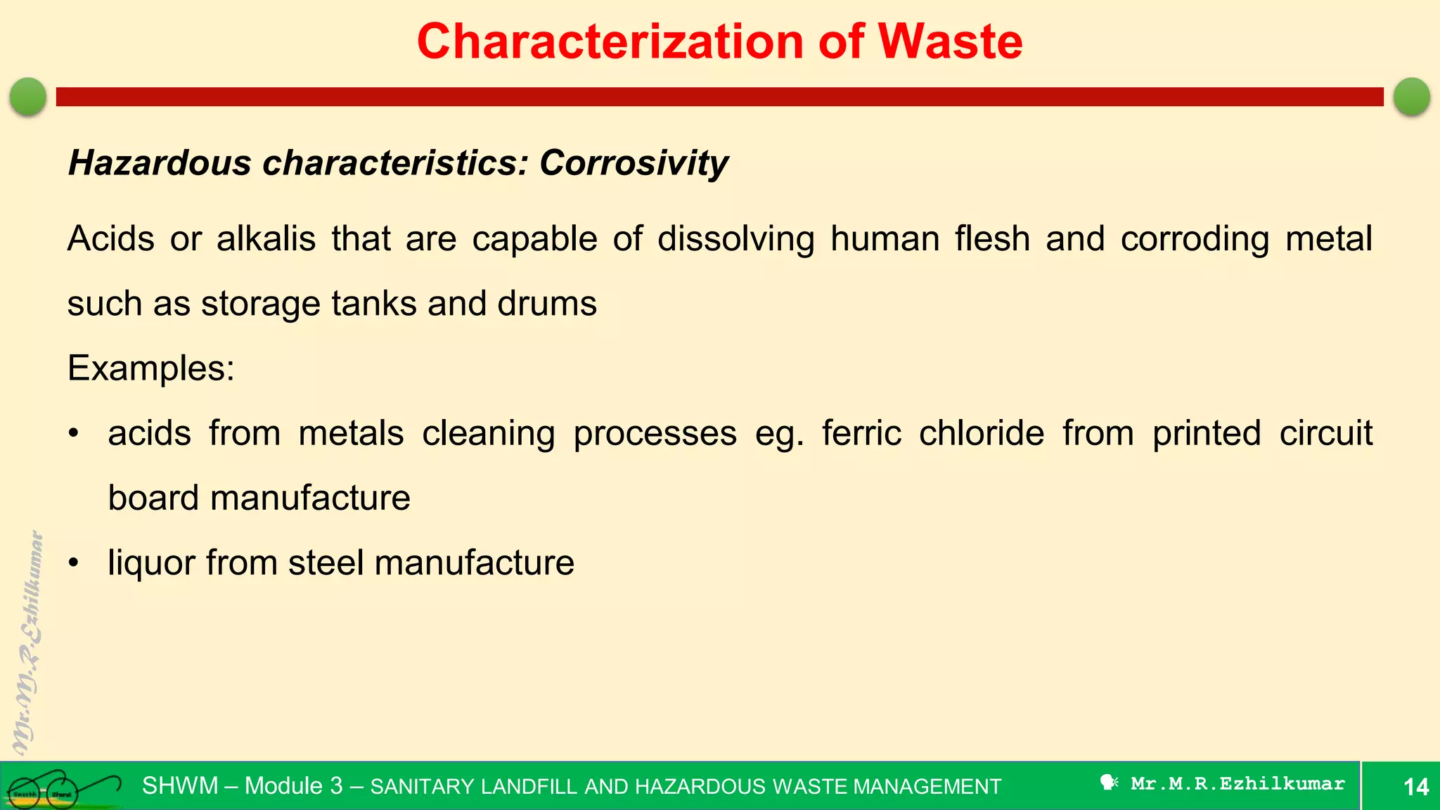 Hazardous wastes - Characterisation & TCLP | PDF