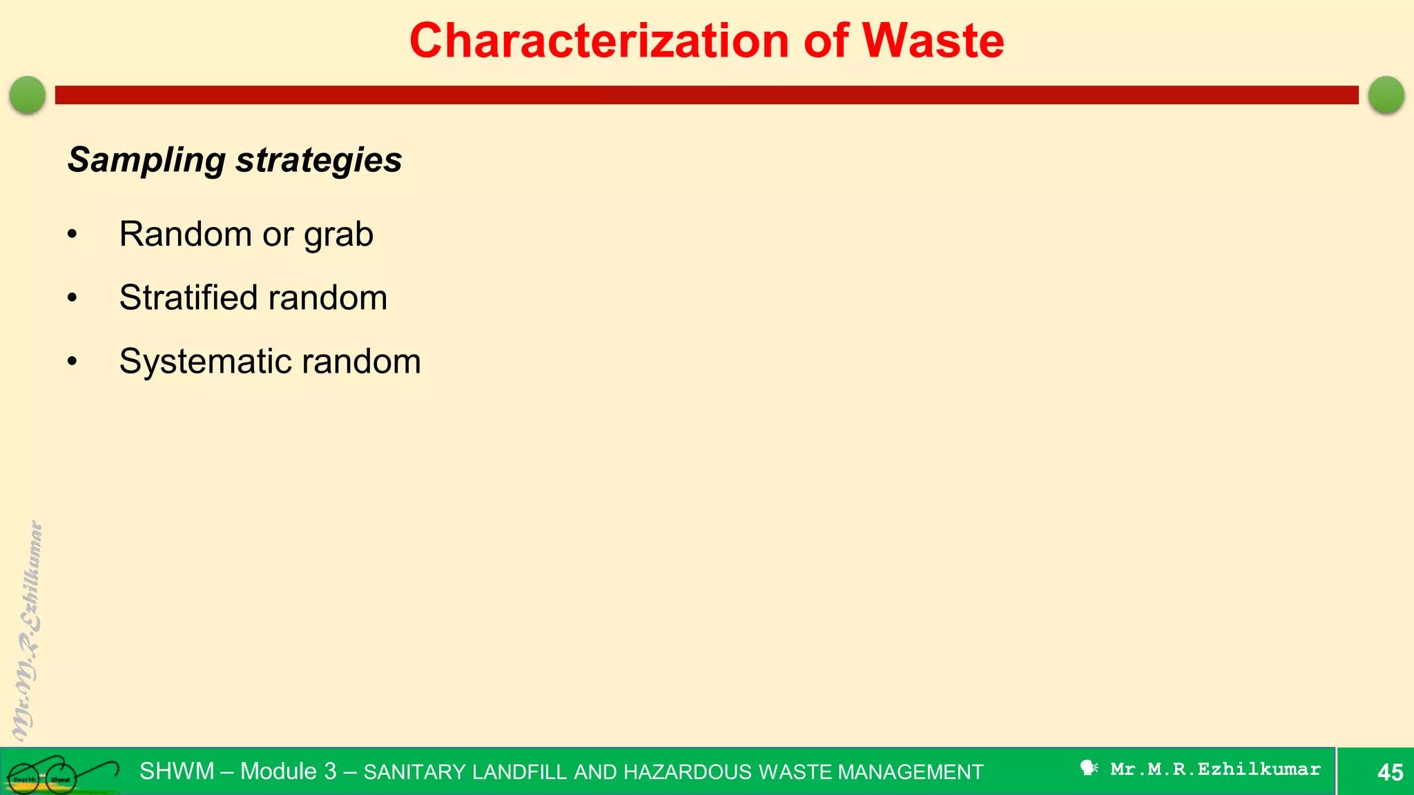 Hazardous wastes - Characterisation & TCLP | PDF