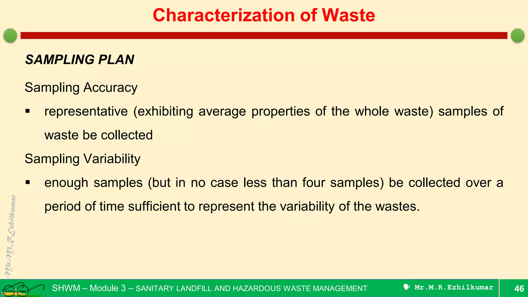 Hazardous wastes - Characterisation & TCLP | PDF