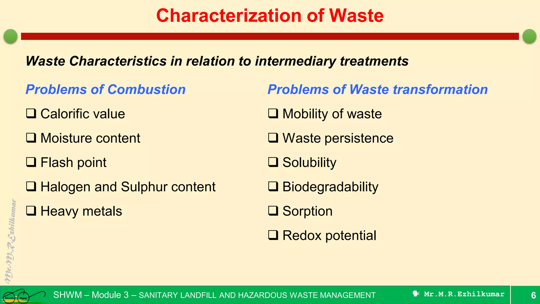 Hazardous wastes - Characterisation & TCLP | PDF