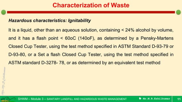 Hazardous wastes - Characterisation & TCLP | PDF | Chemistry | Science