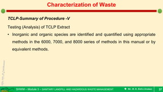 Hazardous wastes - Characterisation & TCLP | PDF