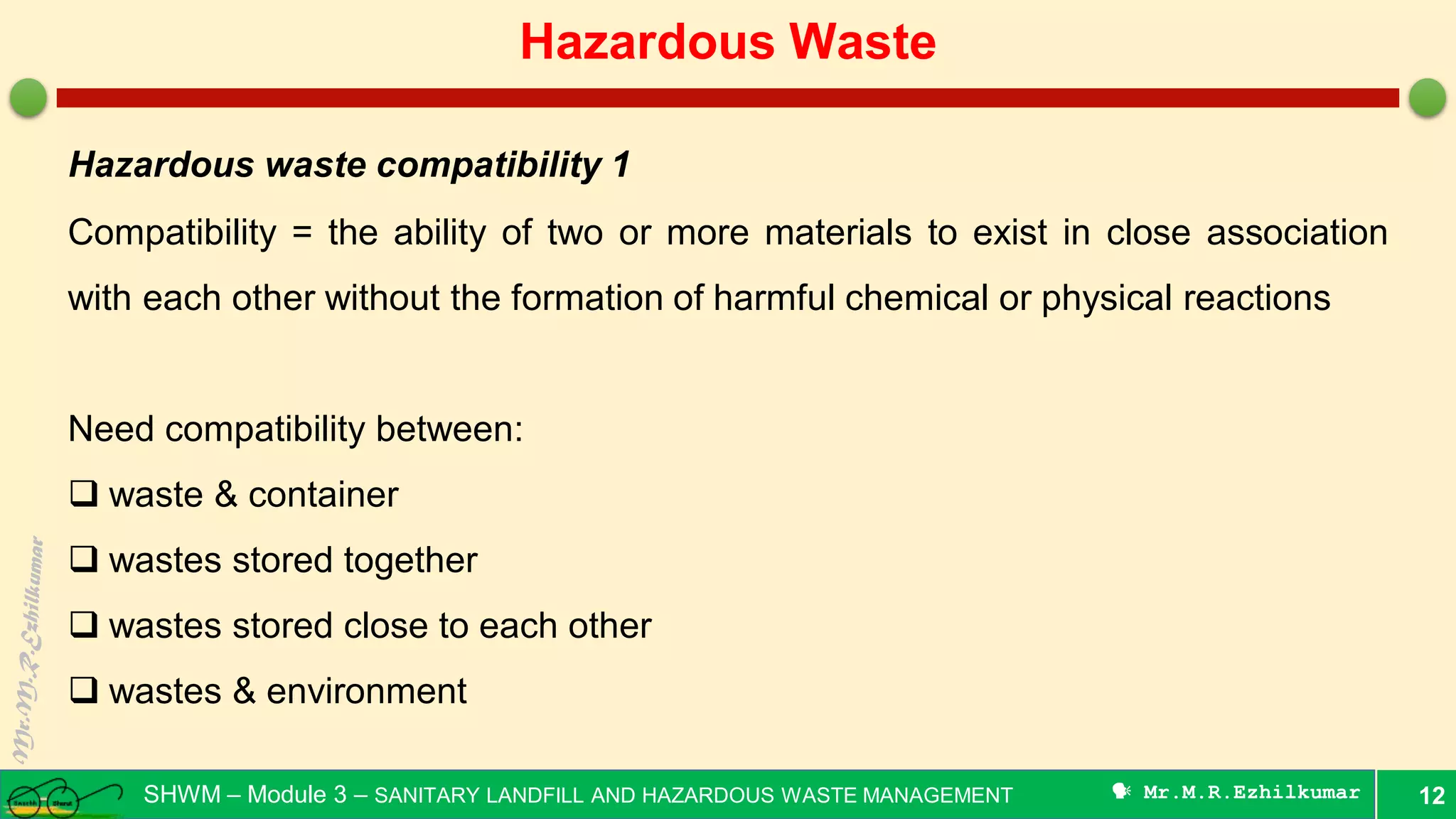 Storage, labeling and handling of HW | PDF