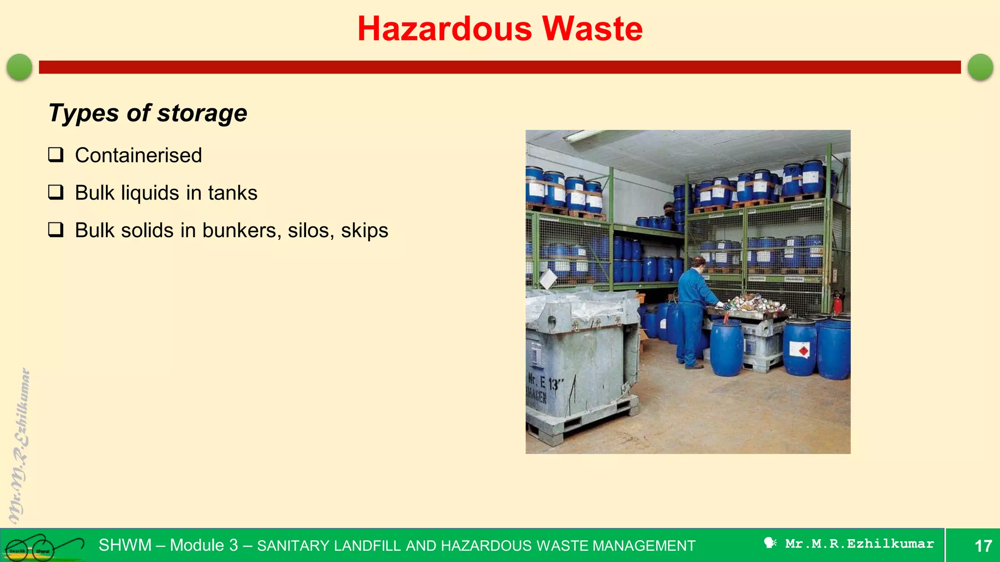 Storage, labeling and handling of HW | PDF