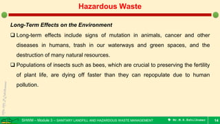 Effects of improper management of Hazardous waste | PDF | Environmental ...
