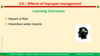 Effects of improper management of Hazardous waste | PDF | Environmental Services Industry ...