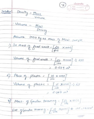 Numericals on Generation of Solid waste .pdf