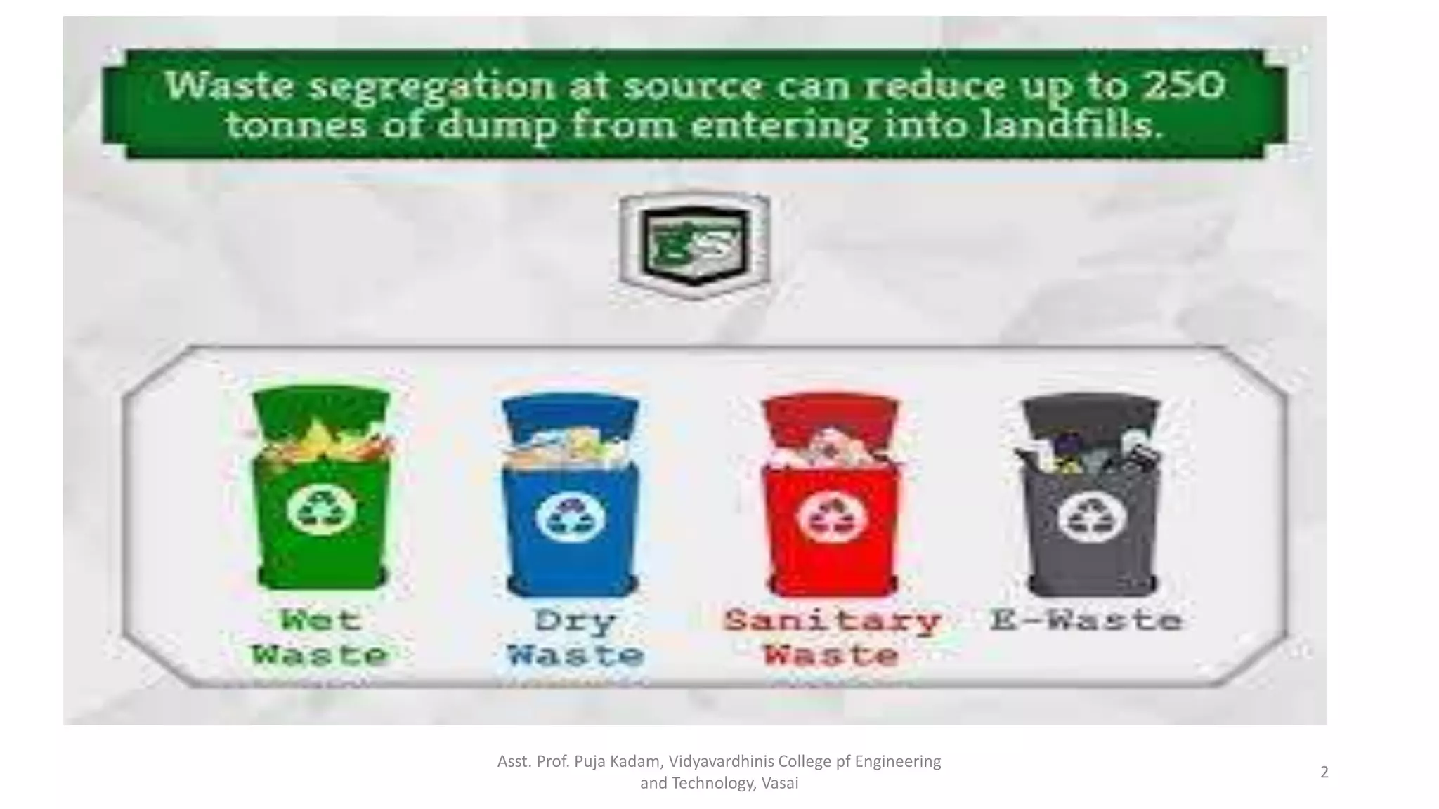 Waste Seggregation, Storage, Collection and Transport | PPTX