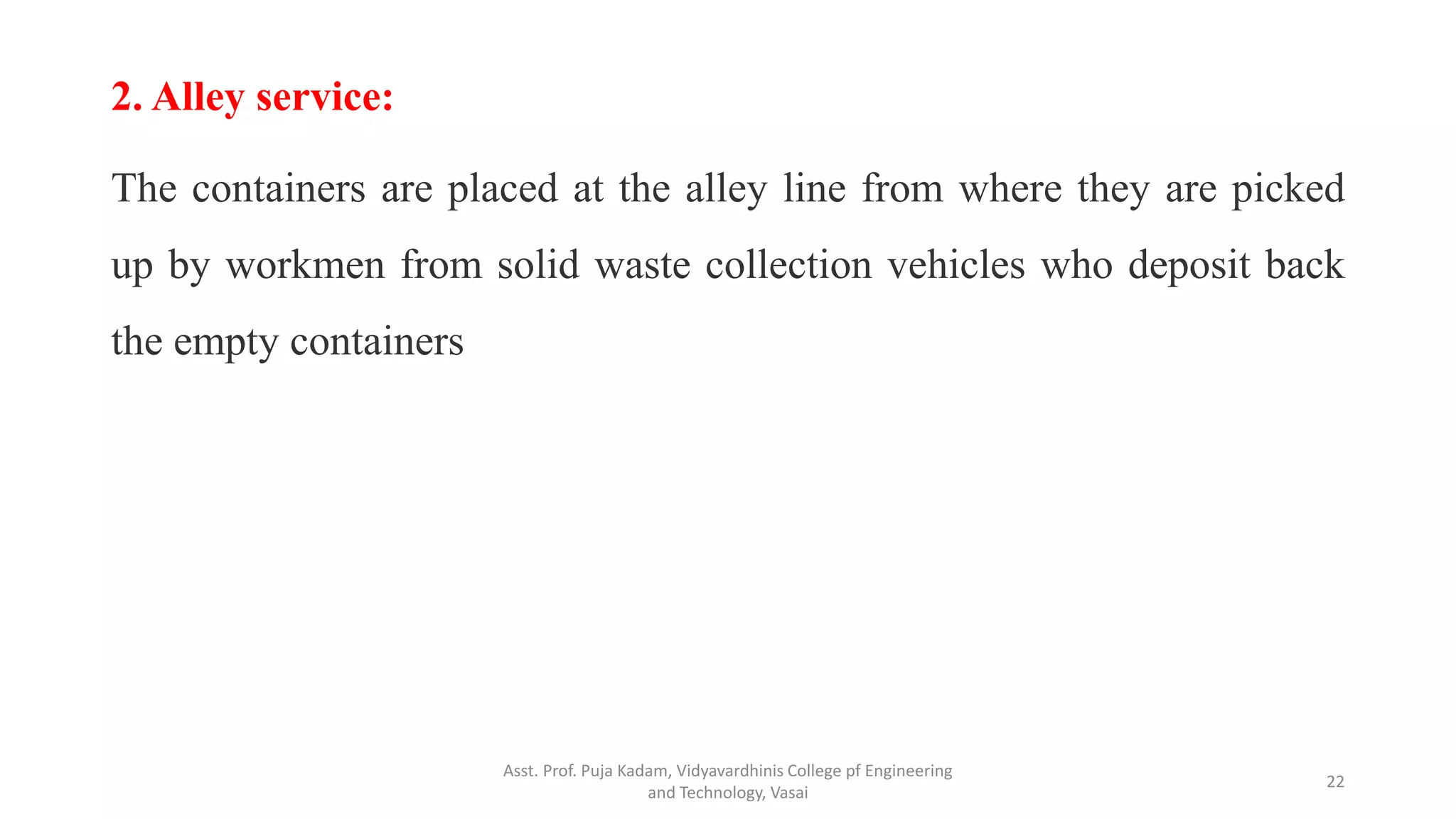 Waste Seggregation, Storage, Collection and Transport | PPTX