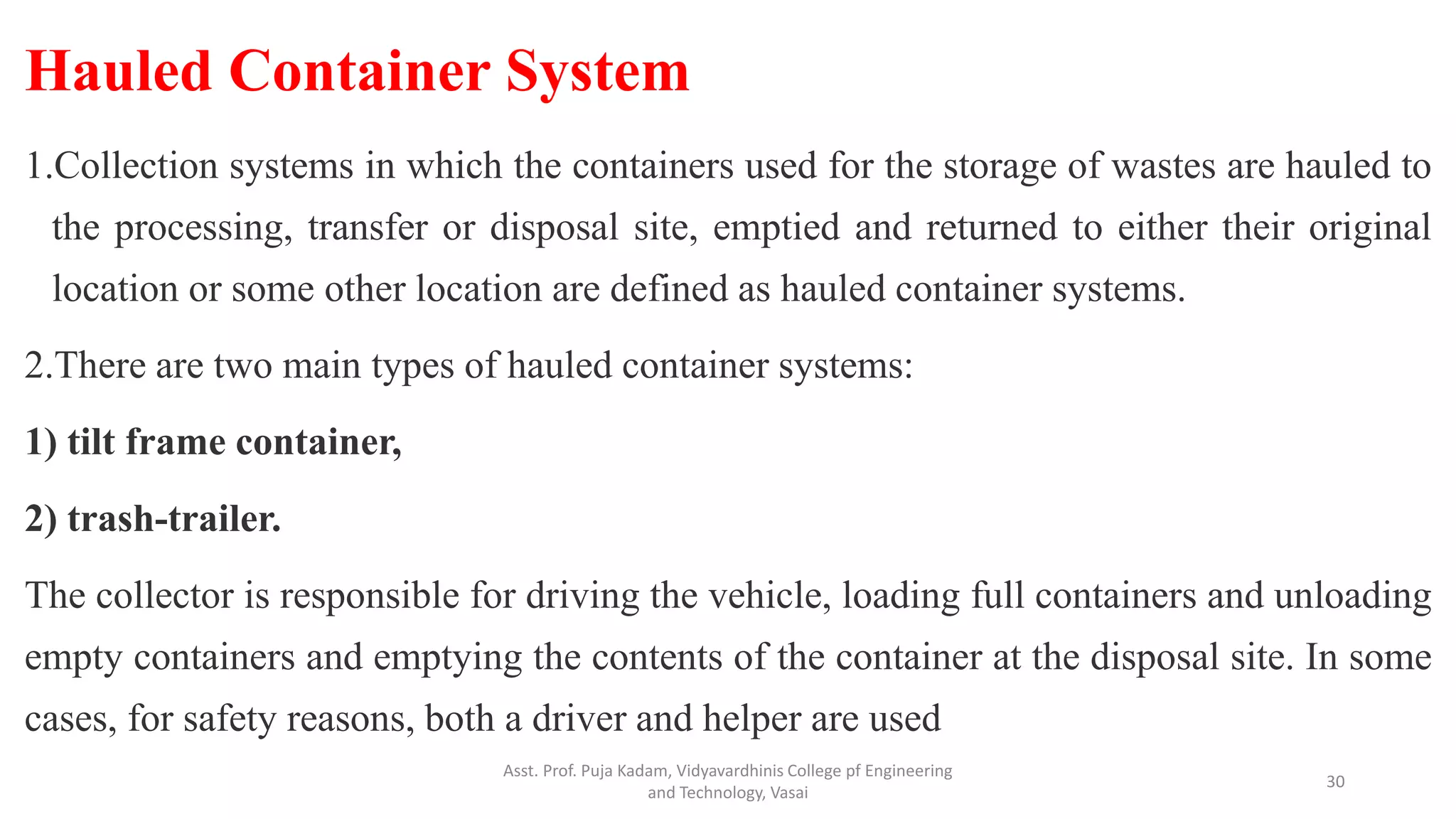 Waste Seggregation, Storage, Collection and Transport | PPTX