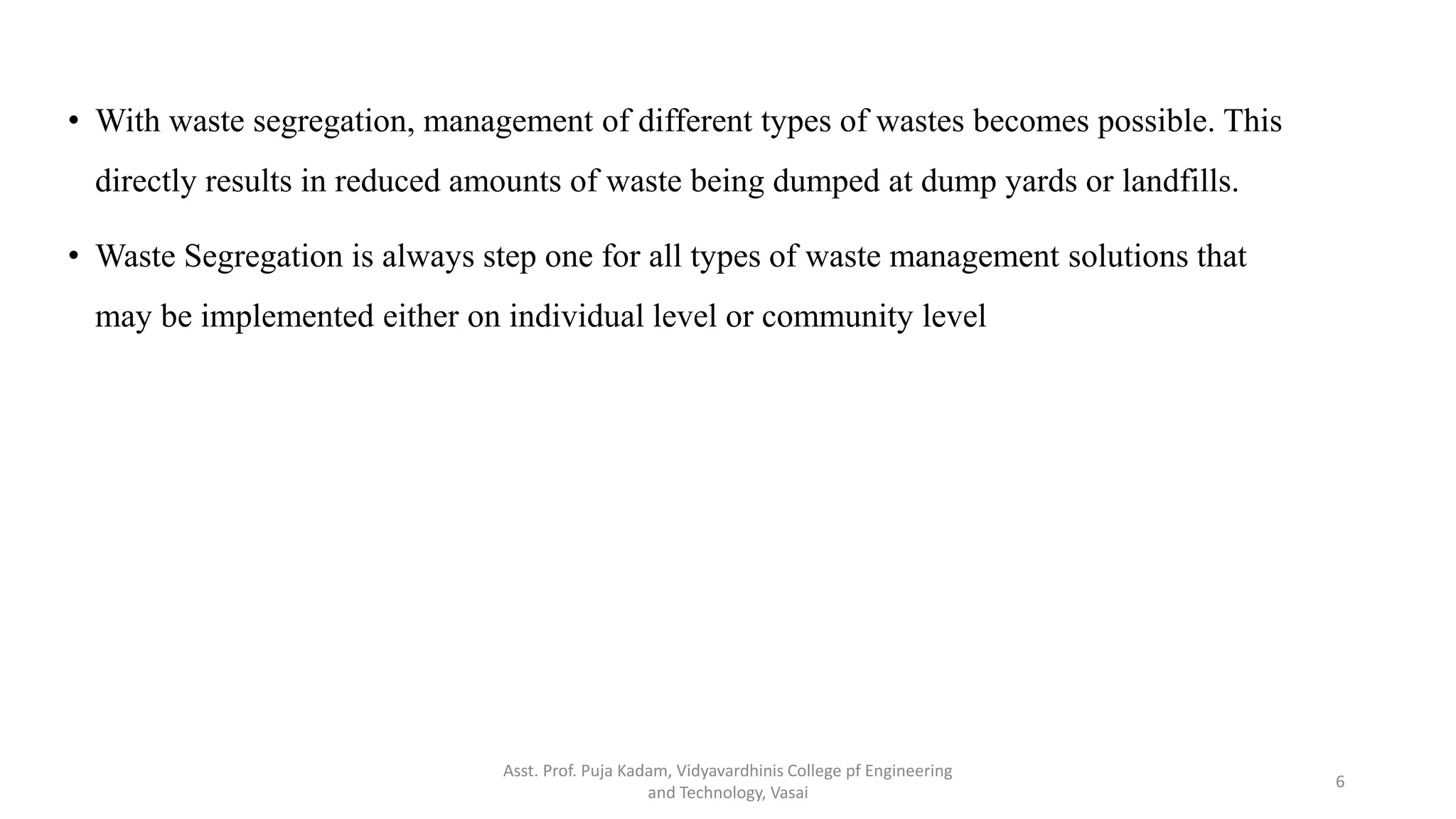 Waste Seggregation, Storage, Collection and Transport | PPTX