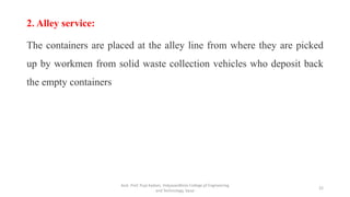 Waste Seggregation, Storage, Collection and Transport | PPTX