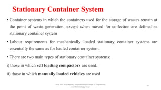 Waste Seggregation, Storage, Collection and Transport | PPTX