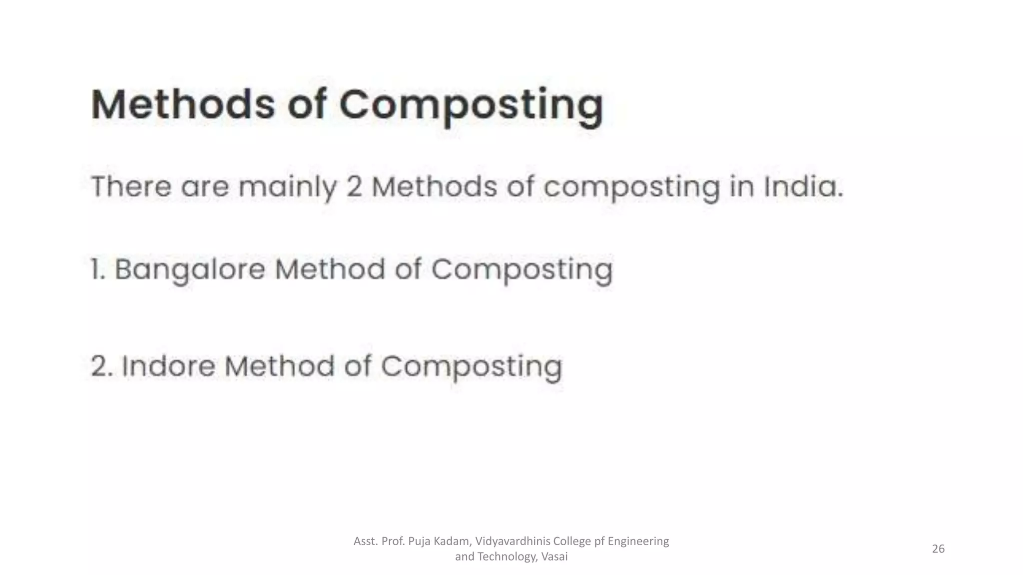 Waste Processing Techniques and Energy Recovery | PPT