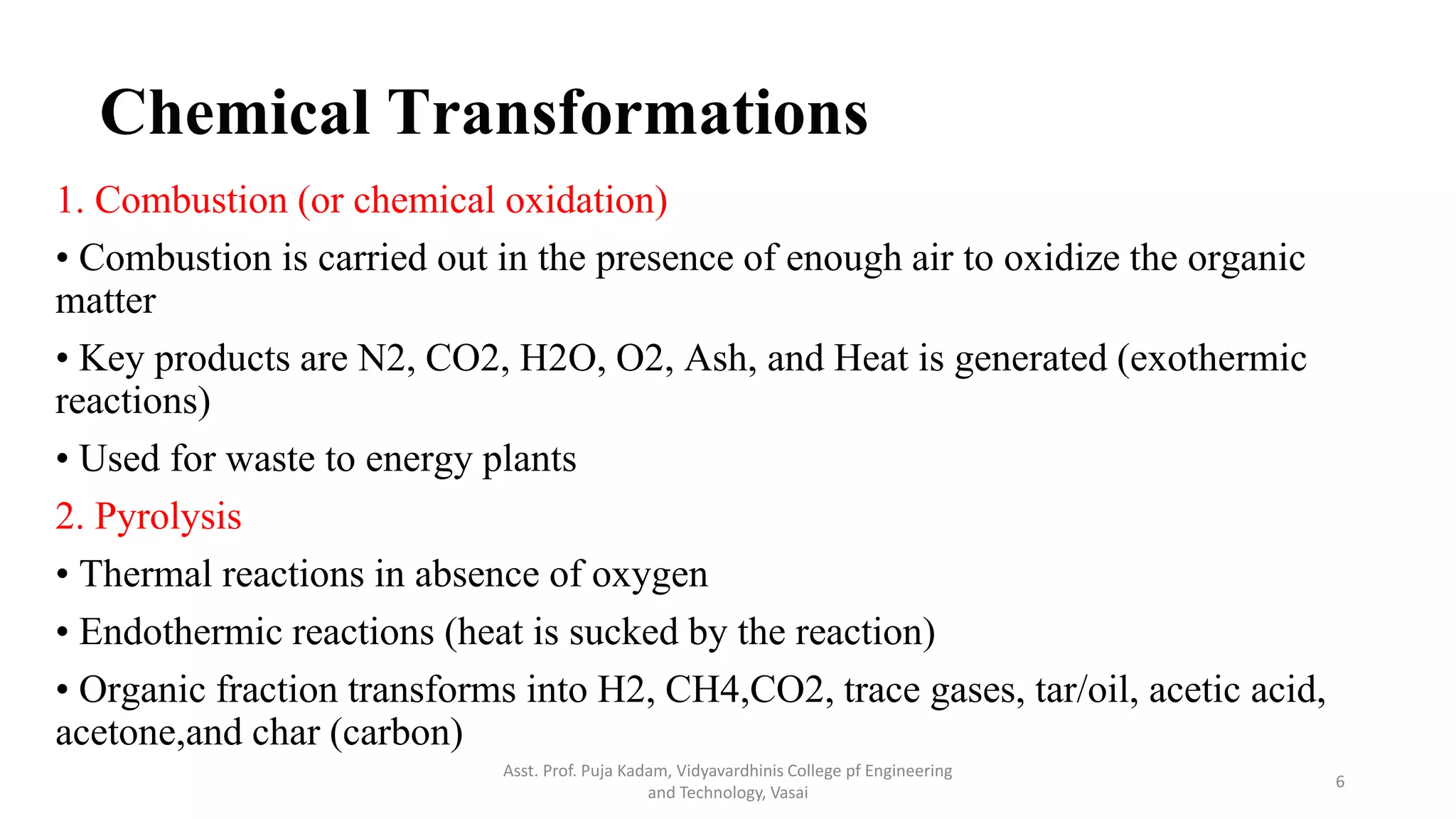 Waste Processing Techniques and Energy Recovery | PPT