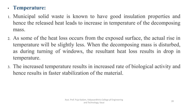Waste Processing Techniques and Energy Recovery | PPT