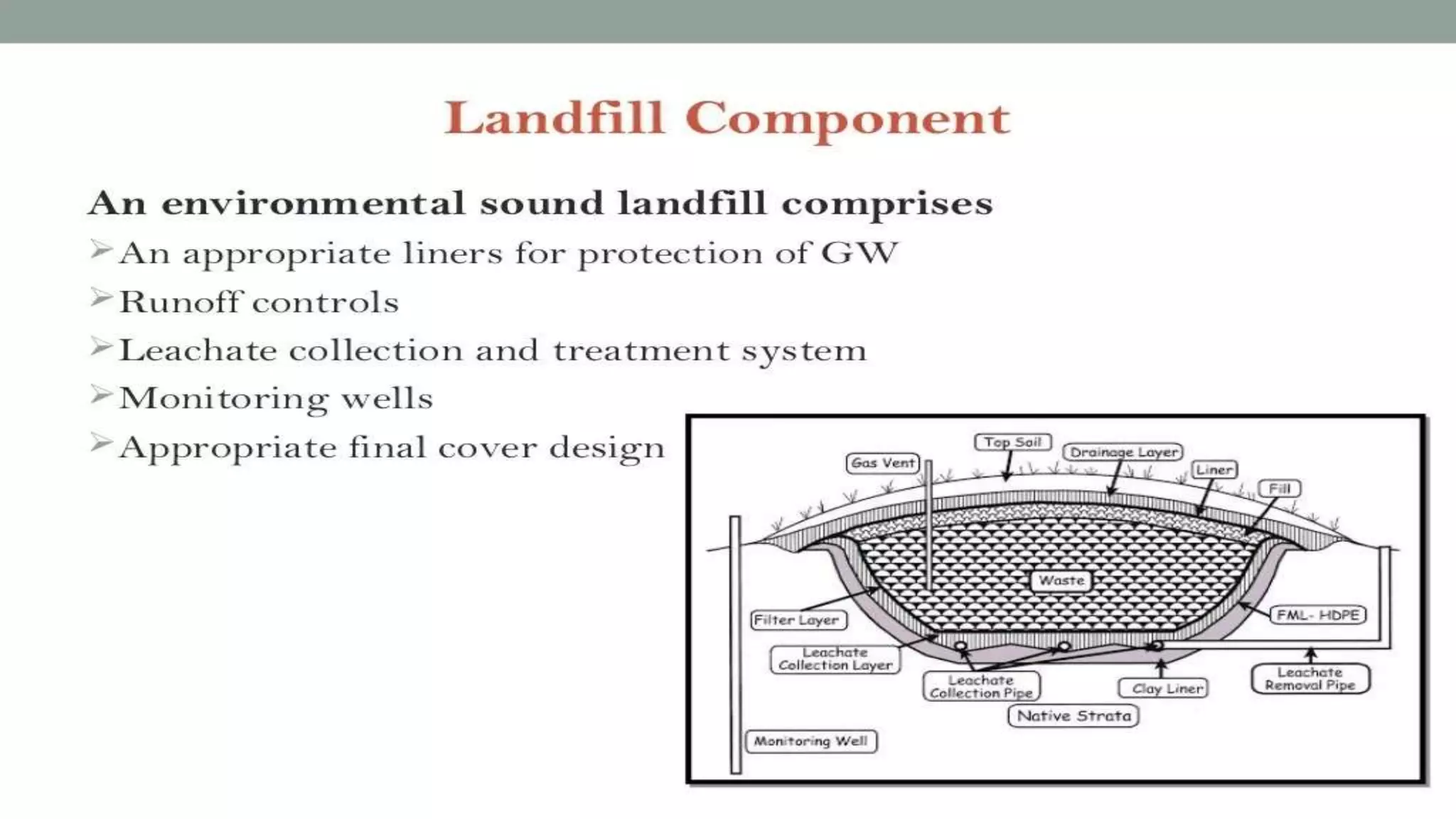 Landfill, Leachate Treatment and Landfill Gas Managemet | PPTX