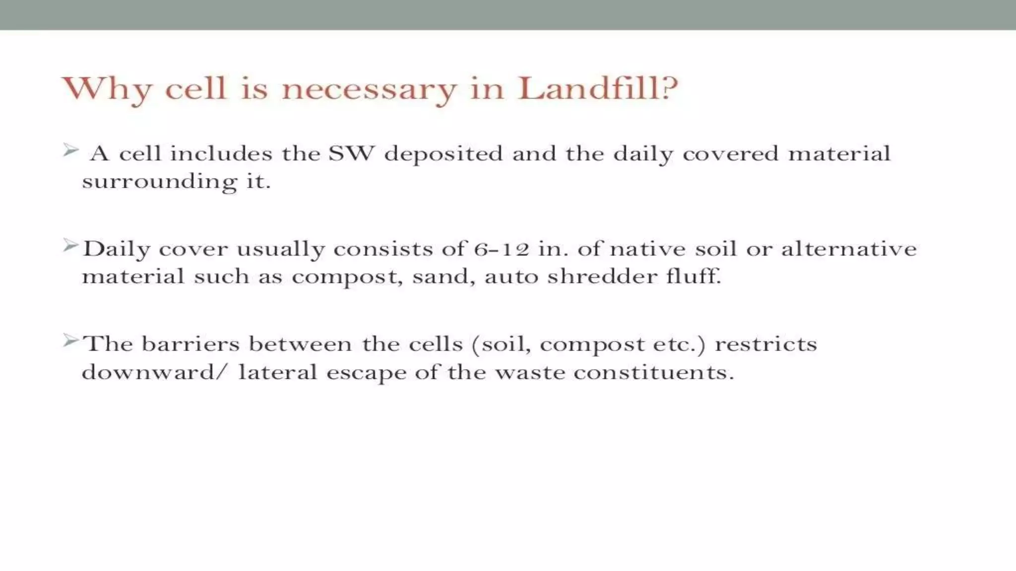 Landfill, Leachate Treatment and Landfill Gas Managemet | PPTX