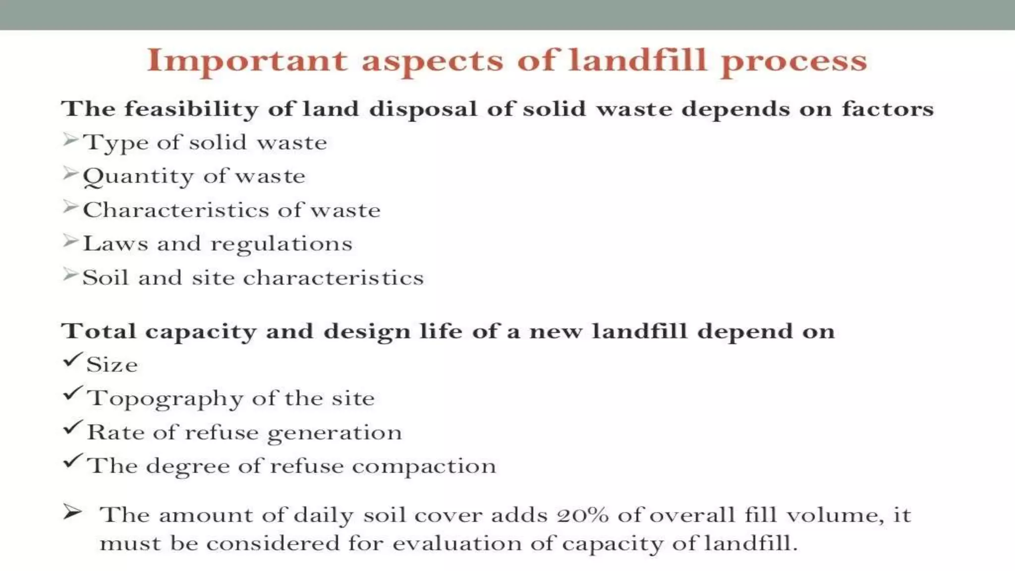 Landfill, Leachate Treatment and Landfill Gas Managemet | PPTX
