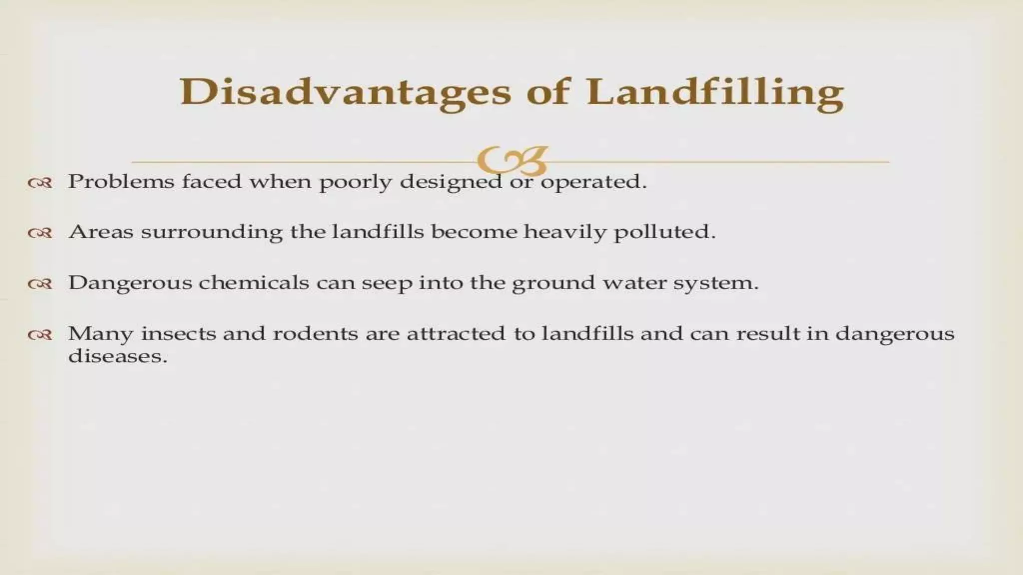 Landfill, Leachate Treatment and Landfill Gas Managemet | PPTX | Civil ...