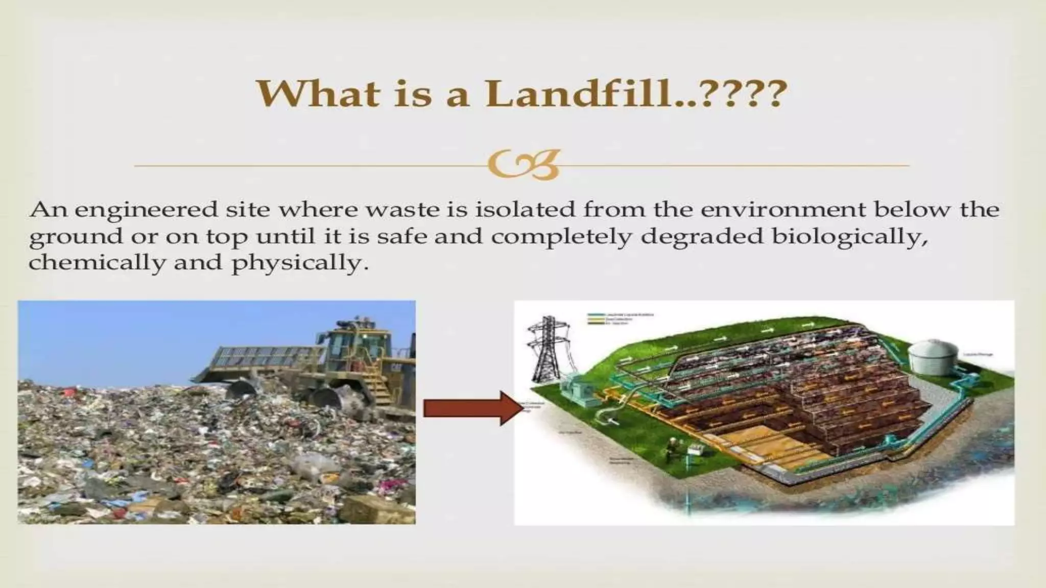 Landfill, Leachate Treatment and Landfill Gas Managemet | PPTX