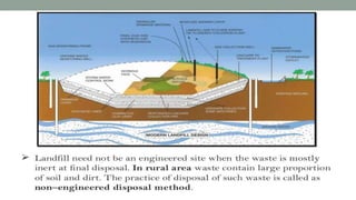 Landfill, Leachate Treatment and Landfill Gas Managemet | PPTX