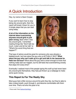 How to overcome shyness around girls | PDF