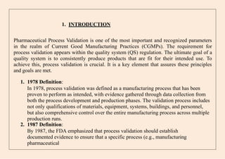 Process Validation And Cleaning Validation ppt shyam | PPTX
