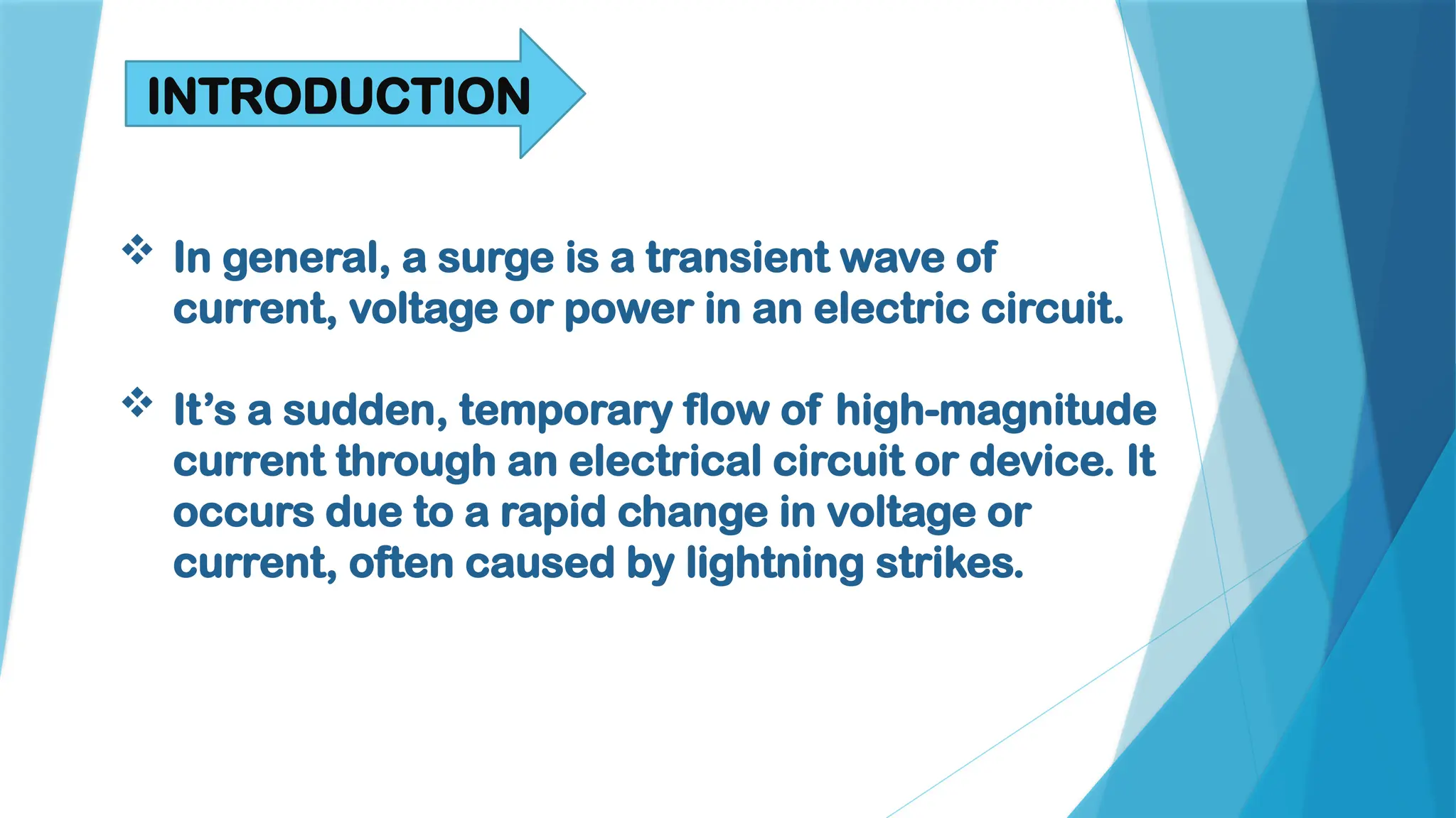 Surge current presentation electrical Engineering | PPT