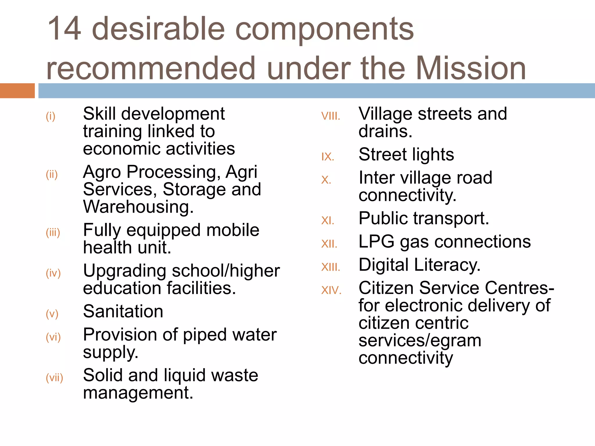 Shyama prasad mukherji rurban mission | PPTX