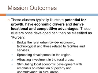 Shyama prasad mukherji rurban mission | PPTX